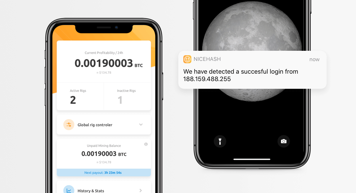Application officielle NiceHash Mobile pour iOS! | NiceHash